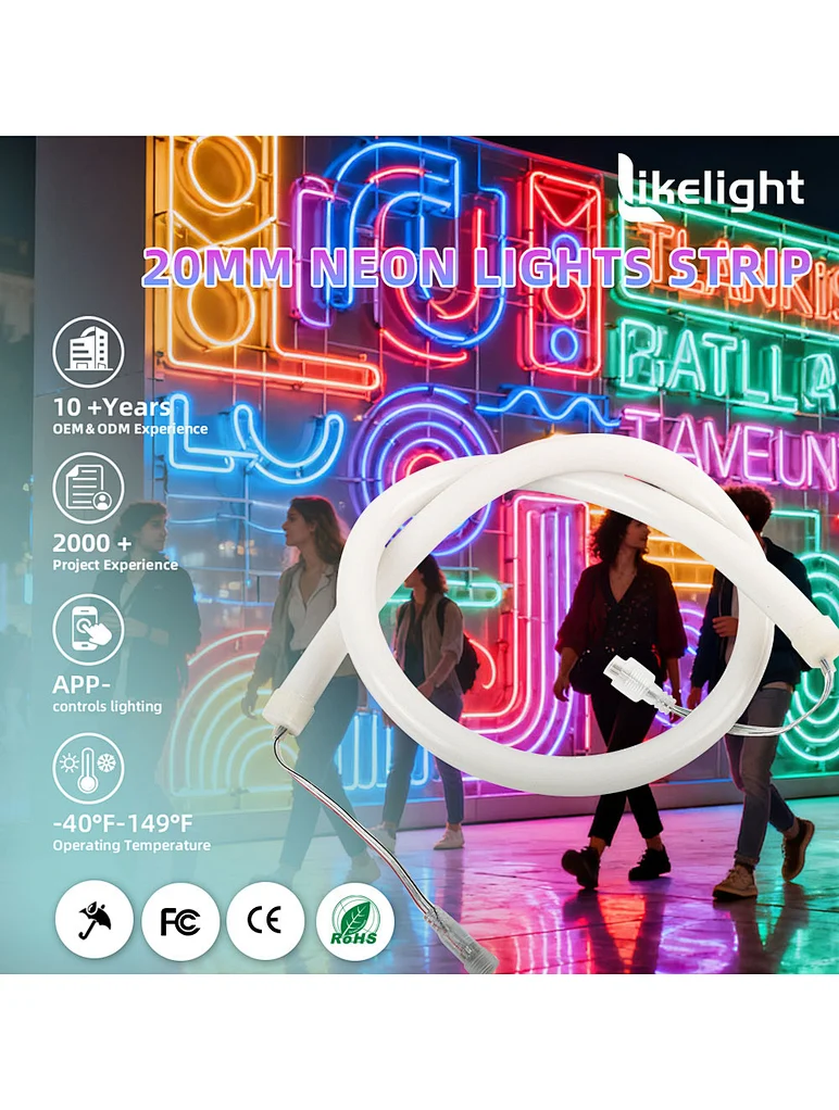 20mm IP66 270 degree lighting digital waterproof led neon flex tube ...